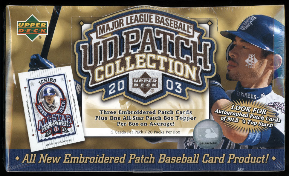 2003 Upper Deck MLB UD Patch Collection Hobby Box – DD Sports Vaughan